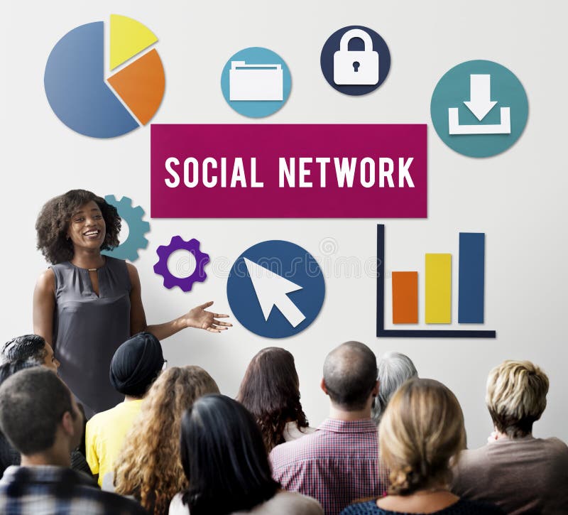 Social Media Network Internet Connection Concept Stock Photo - Image of ...