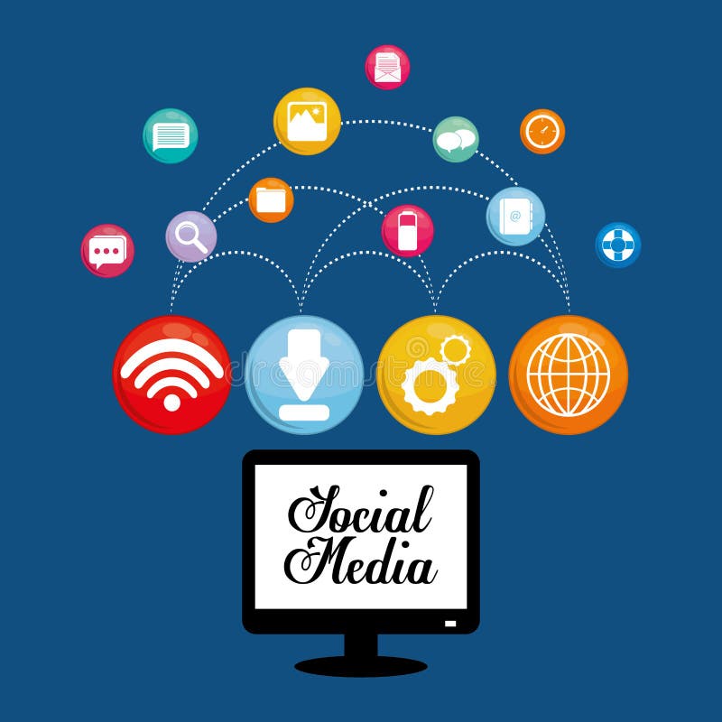 Social Media and Networking Stock Vector - Illustration of mobility ...