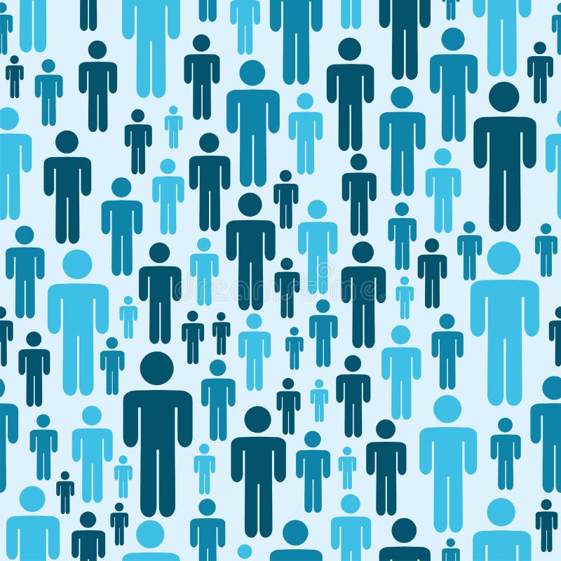 Social Media People Pattern Stock Vector - Illustration of pattern ...