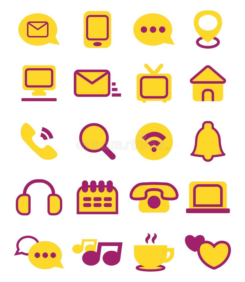 Social Media Platform, Icon Stock Vector - Illustration of wall ...