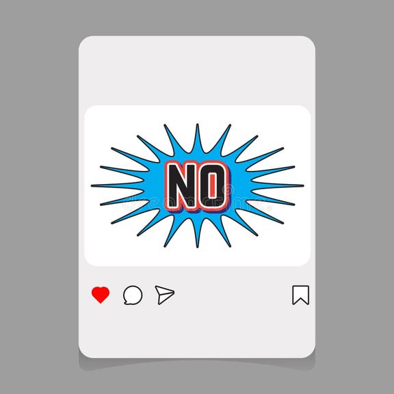 Social Media Post Design with No Graphic Stock Vector - Illustration of ...