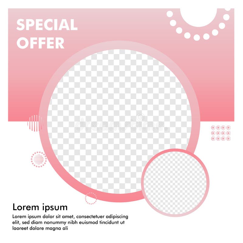 Social Media Post Design. Ready Use Design Template Stock Vector ...