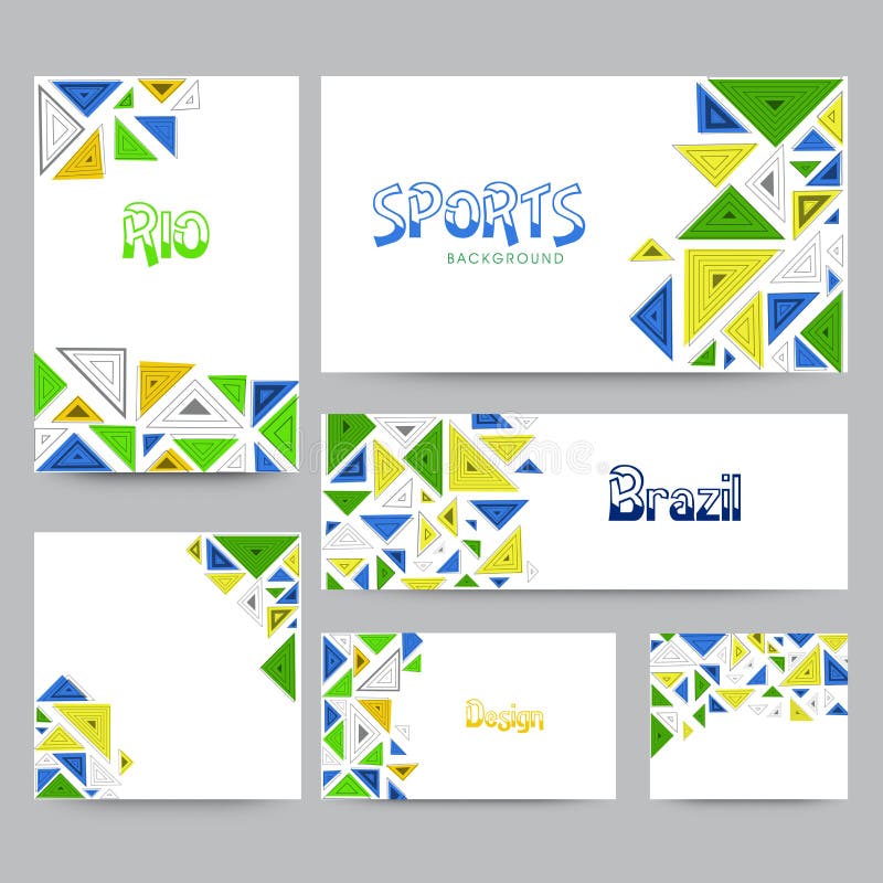 Social Media Post, Header or Banner for Sports. Stock Illustration ...