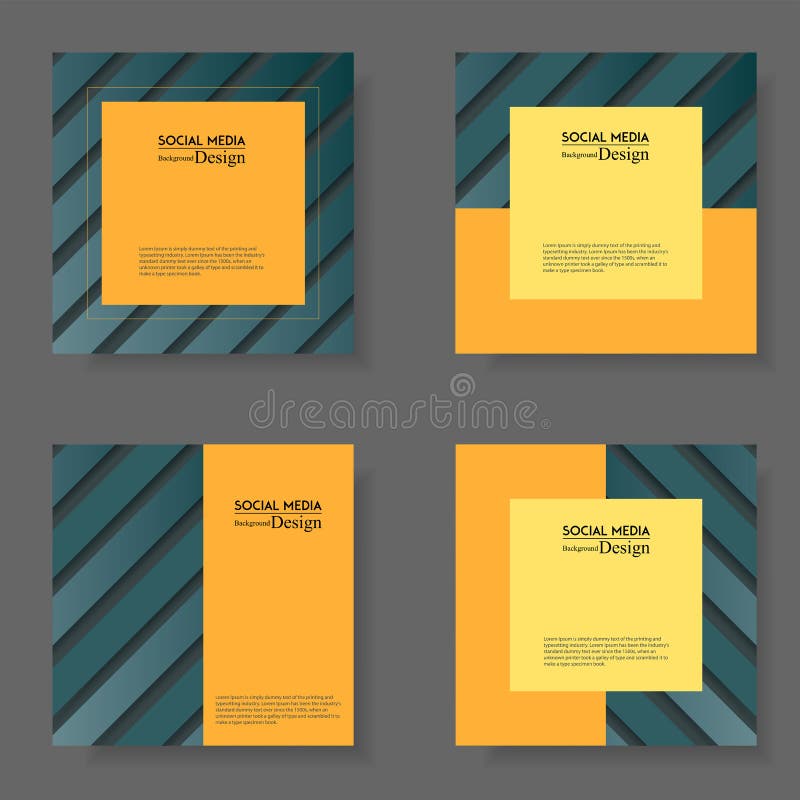 Social Media Post Modern Background Stock Vector - Illustration of ...