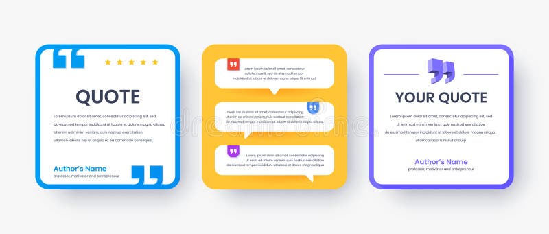 Social Media Post Quote Template Stock Vector - Illustration of ...