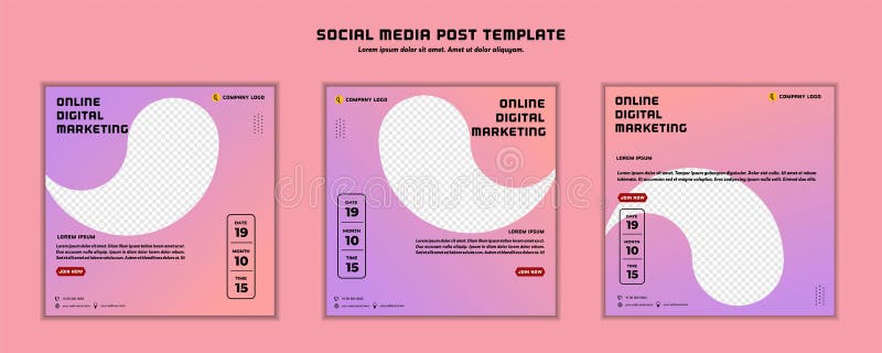 Social Media Post Template Modern Design, for Digital Marketing Online ... Social Media Post Template Modern Design, for Digital Marketing Online ...