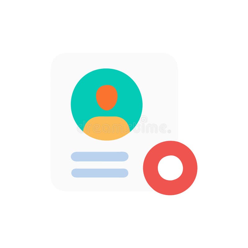 Social Media Profile Icon for Personal Branding Stock Illustration ...