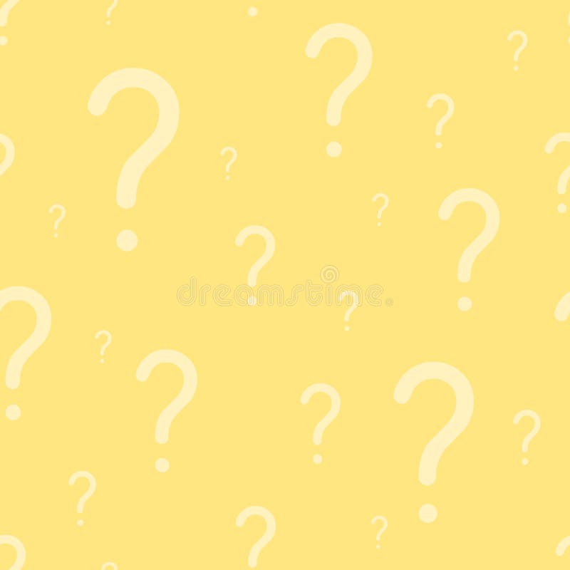 Question Seamless Pattern on White Background. Vector Stock ...