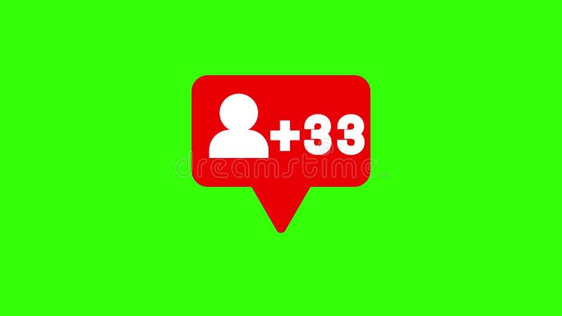 Social Media Red Follower Icon 99 Stock Video - Video of followers ...