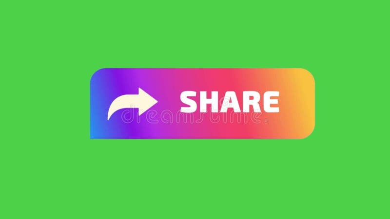 Social Media Share Animation Green Screen Effect Stock Video - Video of ...