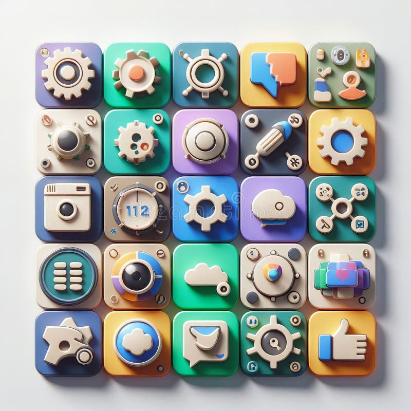 60 135. Social Media Share Widget_ a Set of Customizab Stock ...