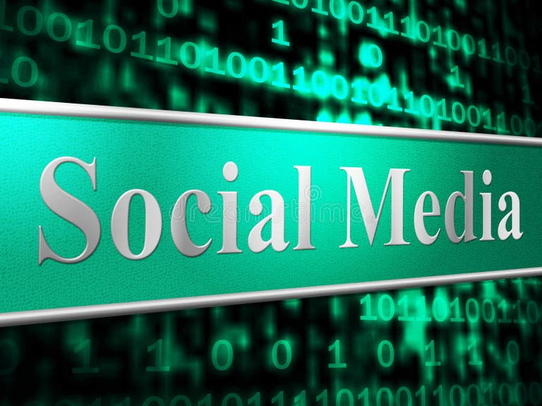 Social Media Shows Forums Internet and Web Stock Illustration ...