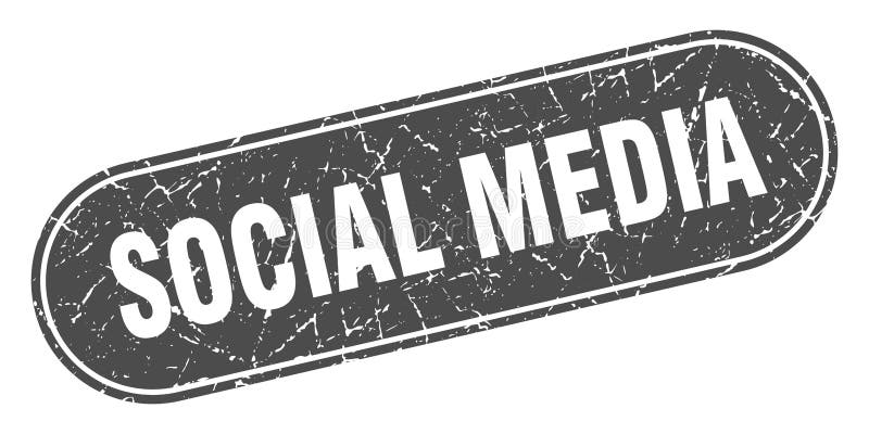 Social Media Sign. Social Media Grunge Stamp Stock Vector ...