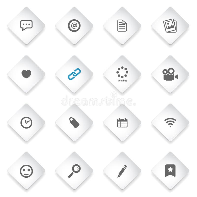 Social media simply icons stock illustration. Illustration of dialogue ...