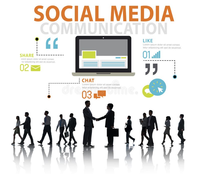 Social Media Social Networking Technology Connection Concept Stock ...