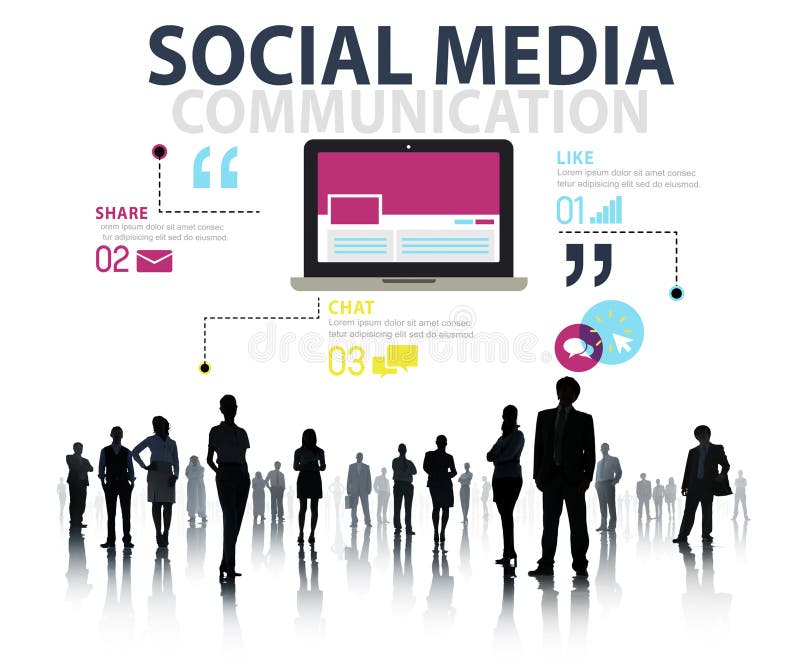 Social Media Social Networking Technology Connection Concept Stock ...