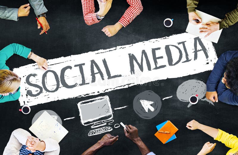 Social Media Social Networking Technology Connection Concept Stock ...