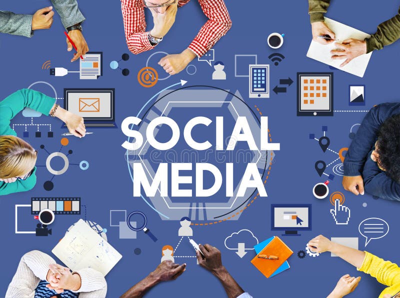 Social Media Social Networking Technology Innovation Concept Stock ...