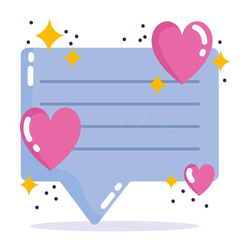 Social Media, Speech Bubble Message Sms in Cartoon Style Stock Vector ...