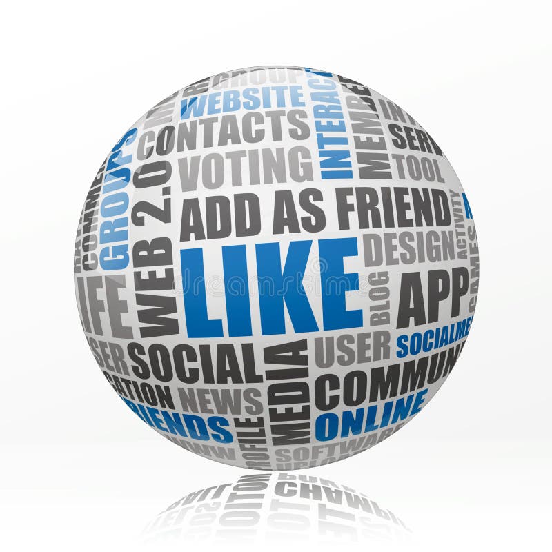 Media sphere stock vector. Illustration of connection - 30936653