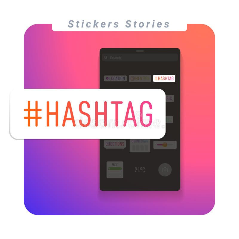 Social media sticker stock vector. Illustration of label - 235512126