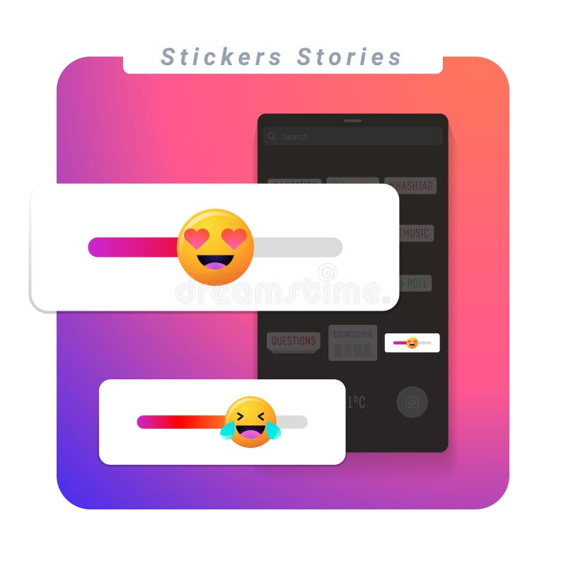 Social media sticker stock vector. Illustration of creative - 235512186