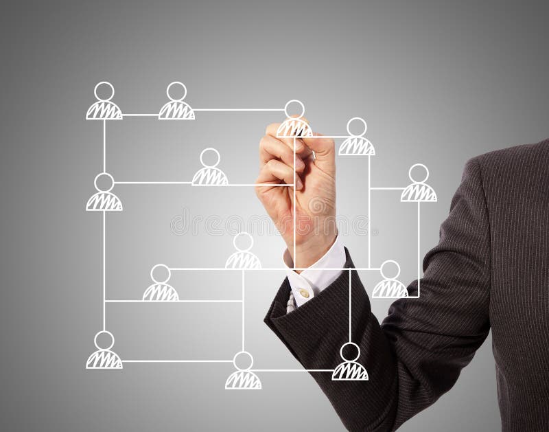 Social media structure stock illustration. Illustration of network ...