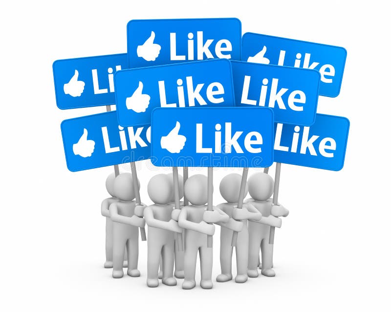 Social Media Positive Connection Stock Vector - Illustration of group ...