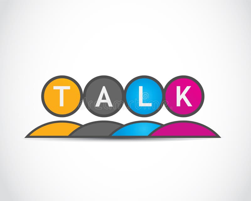 Social Media Talk Group stock vector. Illustration of speak - 34819986