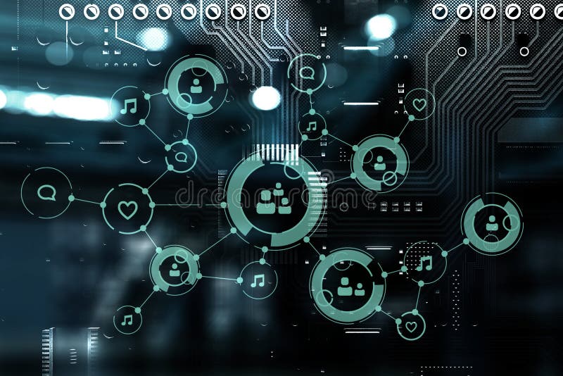 Social Media and Technology Concept Stock Image - Image of design ...