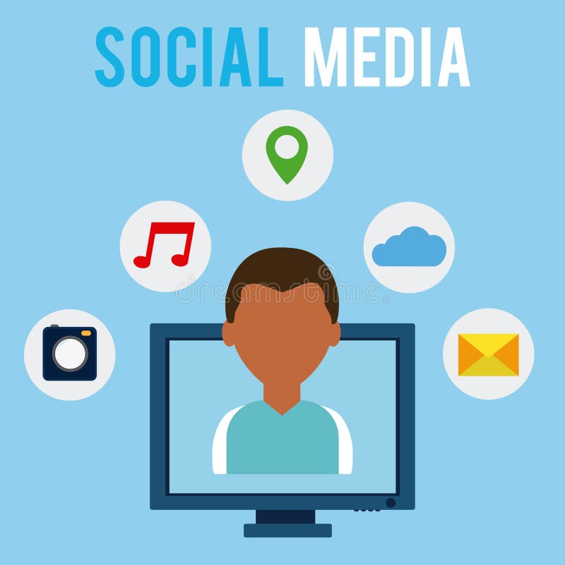 Social media technology stock vector. Illustration of icons - 118250939