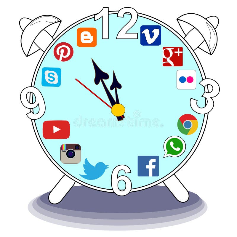 Social Media Time Spending Editorial Stock Photo - Image: 64640788