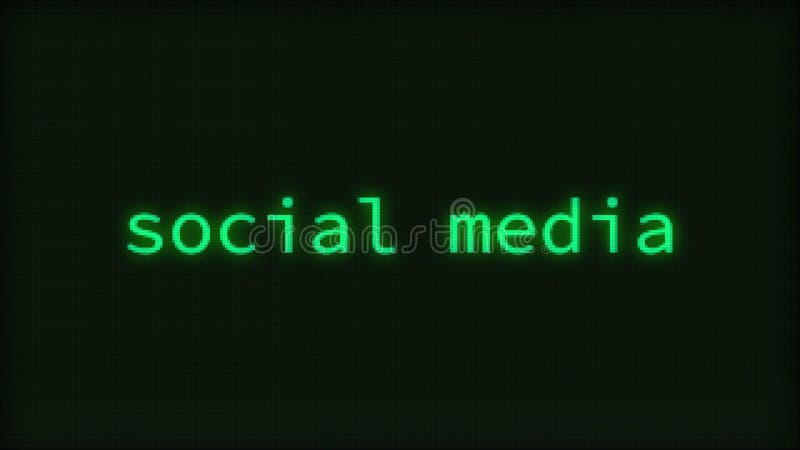 Social Media, Typing Text, Retro Computer Screen Stock Footage - Video ...