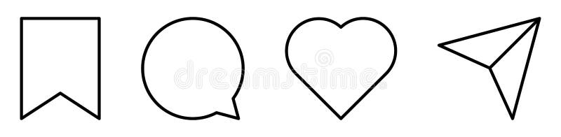 Like, Comment, Share and Save Stock Vector - Illustration of post ...