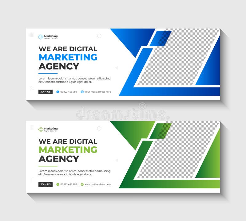 Social Media Web Banner and Cover Ads Vector Templates. Social Media ...