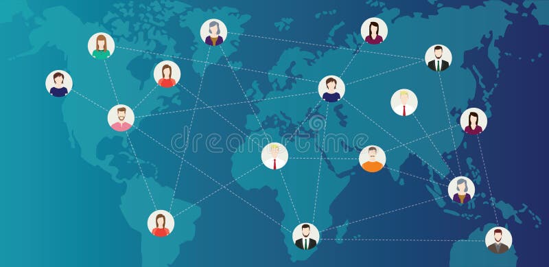 World Map with Connected Data Centers Stock Illustration - Illustration ... World Map with Connected Data Centers Stock Illustration - Illustration ...