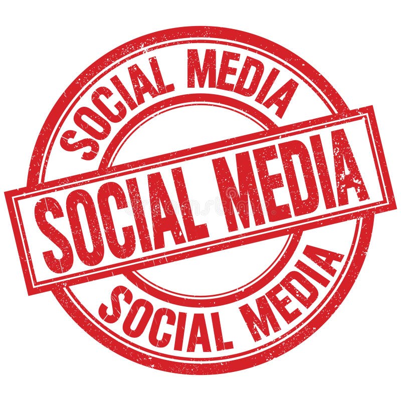 Social Media Red Stamp Stock Illustrations – 2,461 Social Media Red ...