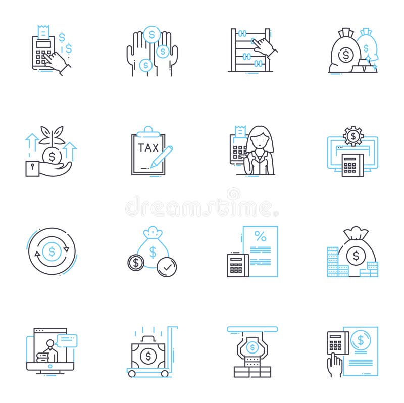 Social Nerking And Communication Linear Icons Set Nerking Online