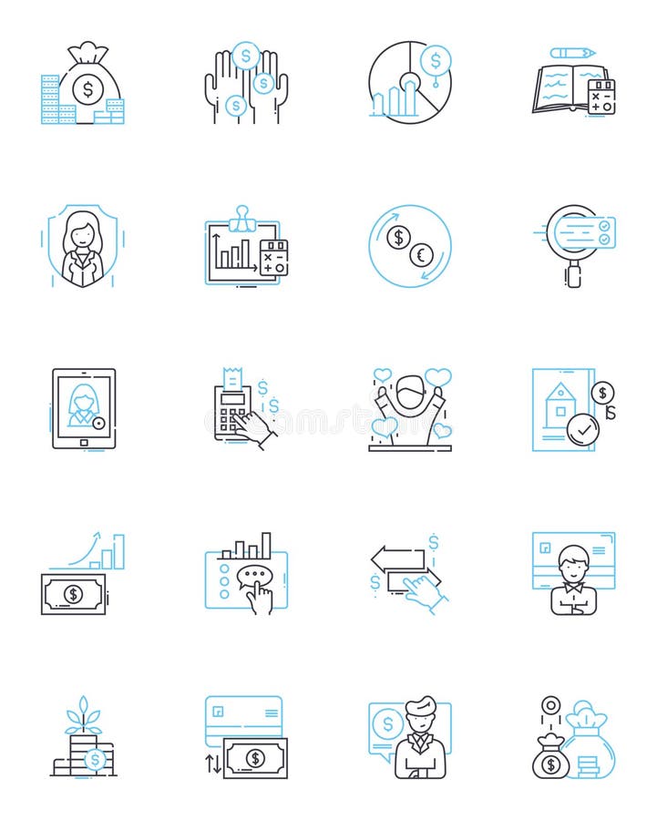 Social Nerking And Communication Linear Icons Set Nerking Online