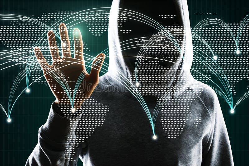 Social Net and Hacking Concept Stock Photo - Image of artificial ...