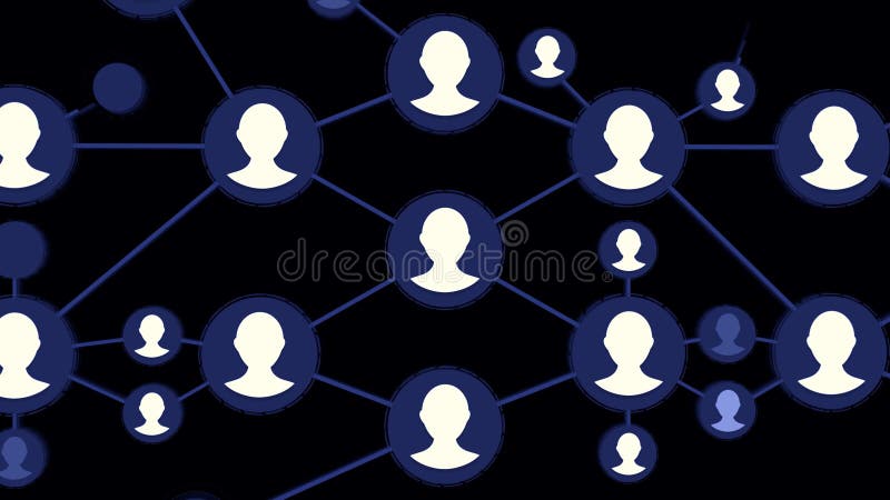 Social Network Animation for Use in Presentations, Manuals, Design, Etc ...