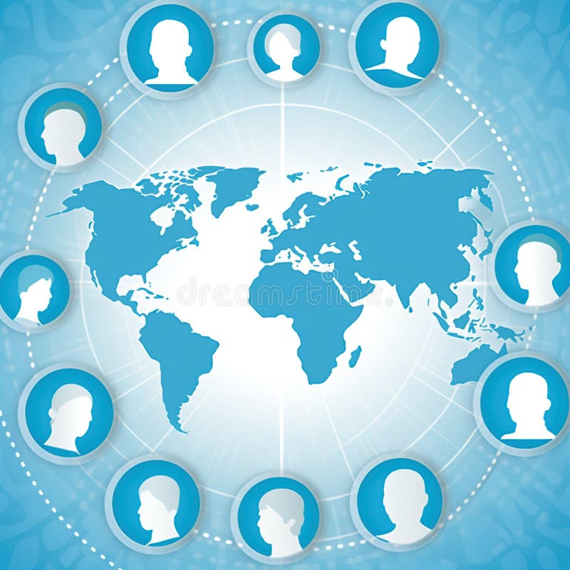 Social Network Background Illustration of Creative Manipulation Stock ...