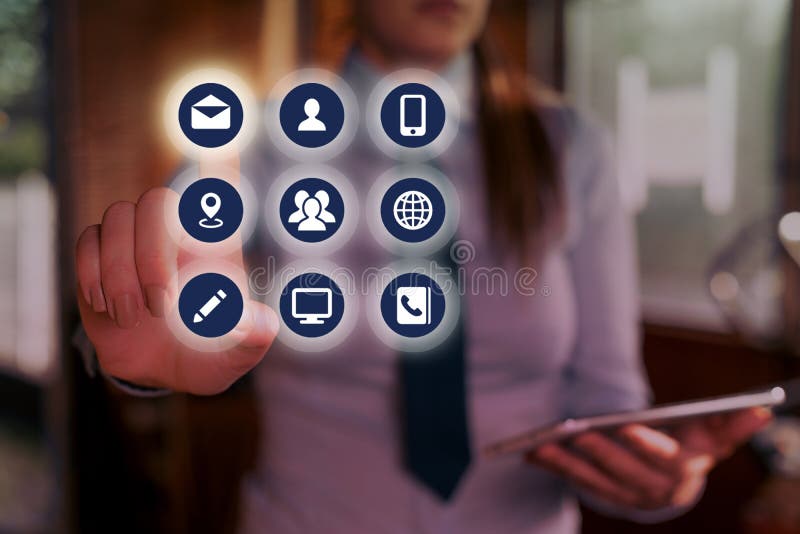 Social Network, Chatting and Messaging Concept Chat Box. Contact ...