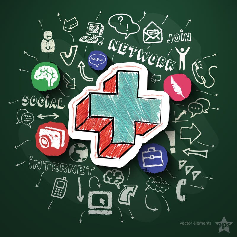 Social Media Icons Collage Stock Illustrations – 1,254 Social Media ...