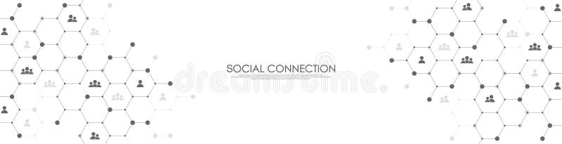 Social Network Communication Concept. Global Network Connection ...