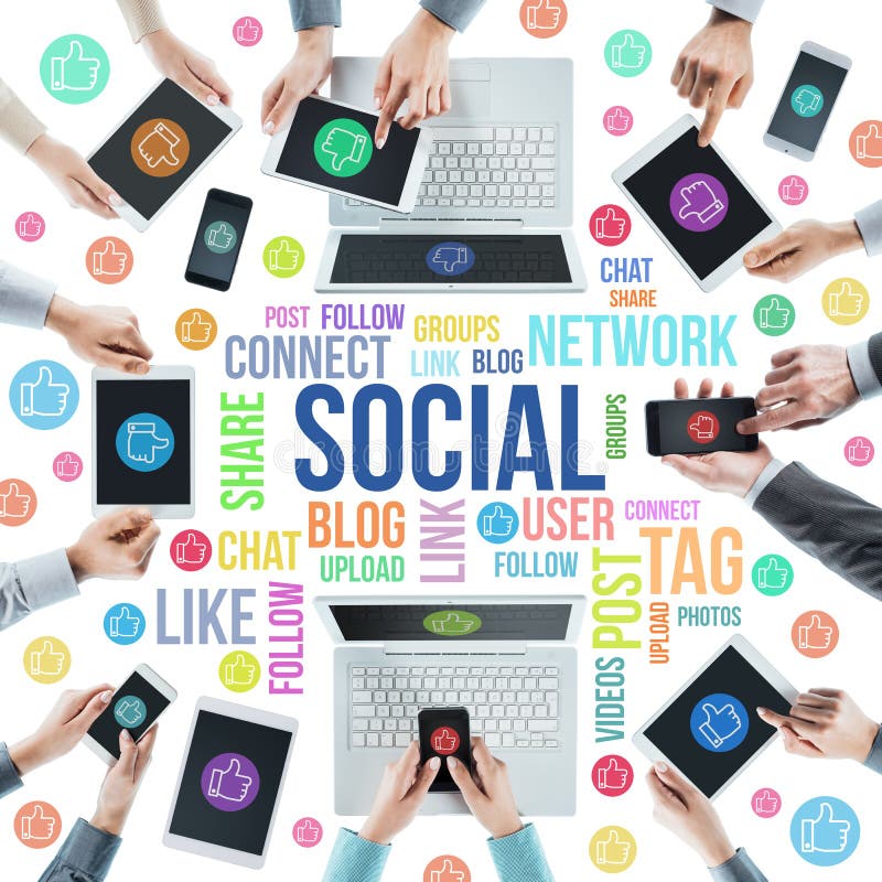 Social network community stock image. Image of community - 55977759
