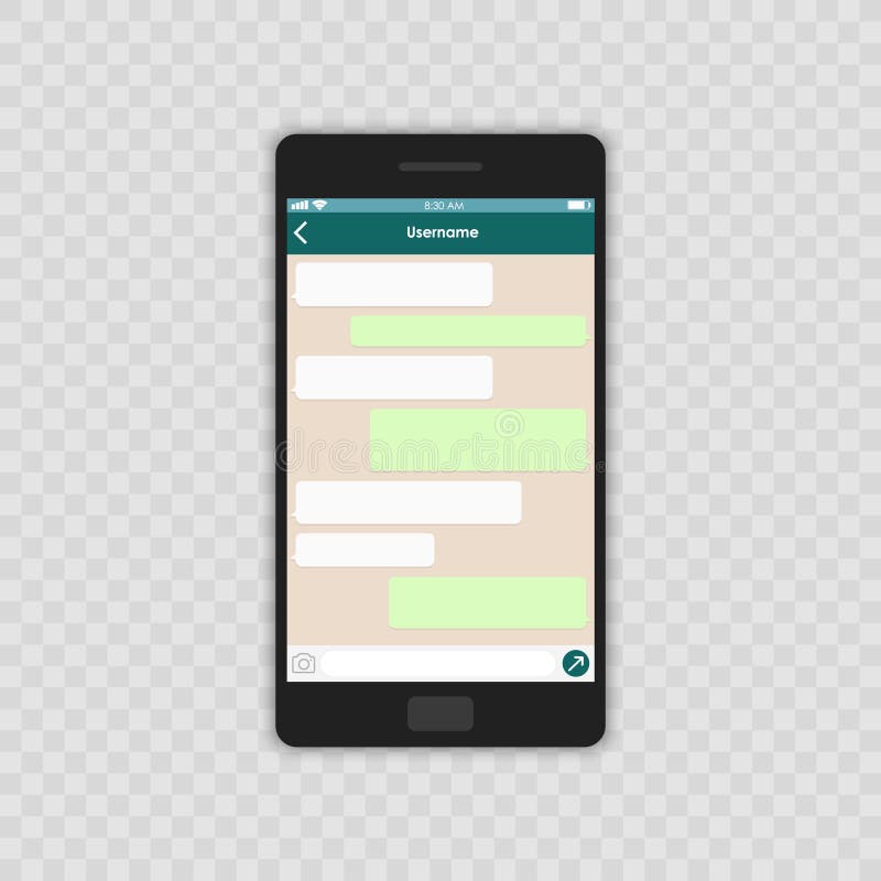 Social Network Concept. Blank Template. Messenger Window. Chating and ...