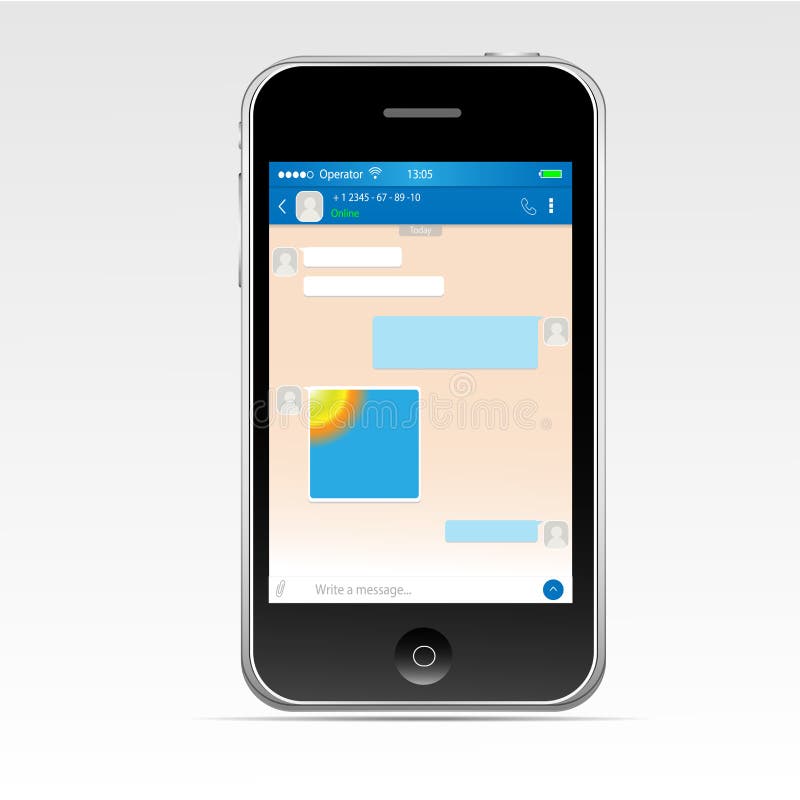 Social network concept stock vector. Illustration of messenger - 98962616