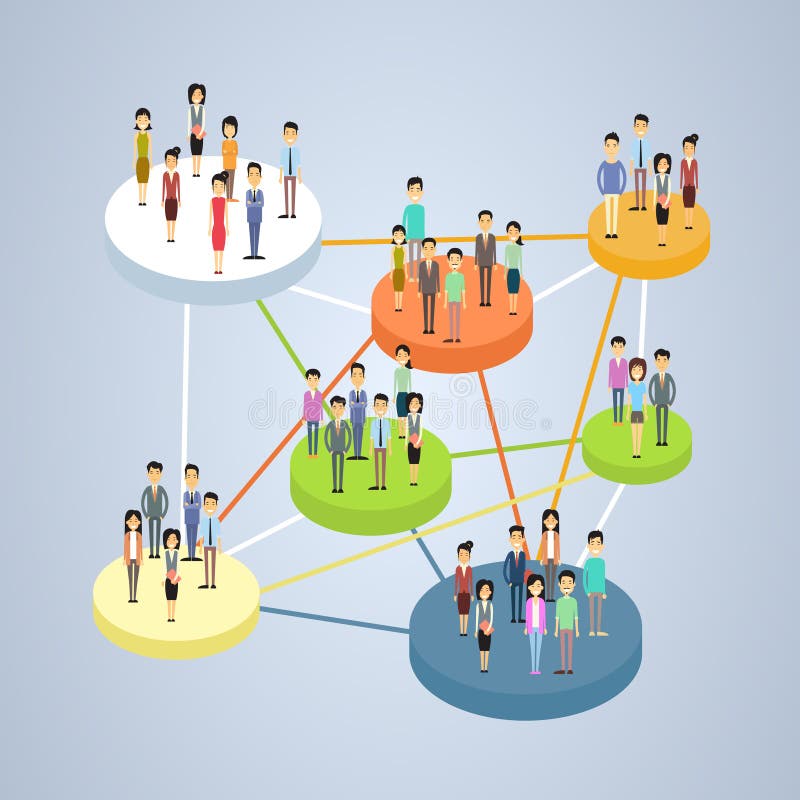 Group network stock illustration. Illustration of human - 21475672