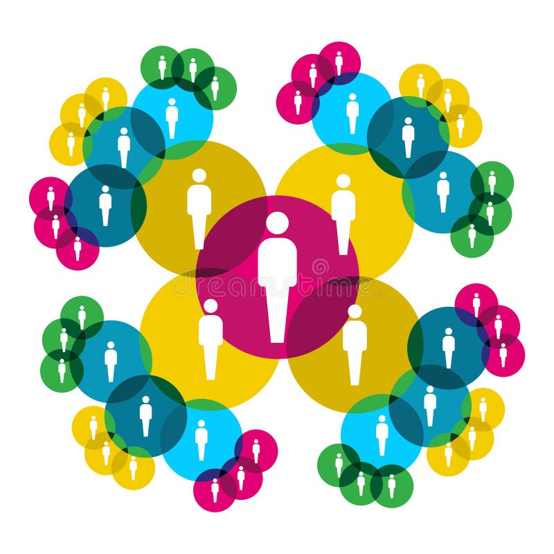 Social Network Connection Diagram. Stock Vector - Illustration of ...